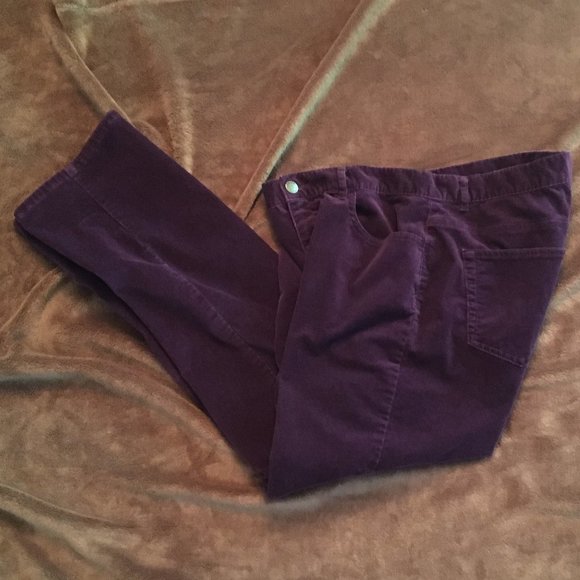 Chaps | Jeans | Chaps Purple Corduroy Straight Leg Pants | Poshmark